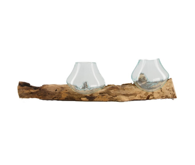 RACINE A/3 VERRES NATUREL 52X14X9CM - Horticash - ref 273825