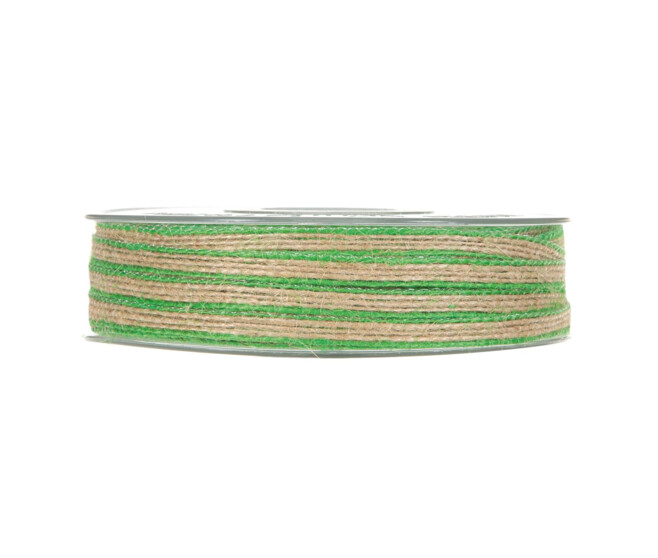 RUBAN JUTE COLOR 6MMX35M VERT - Horticash - ref 274635